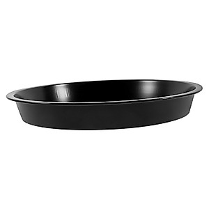 SHOWERORO Steel Cake Tray Pizza Pans Microwave Pizza Pan Pie Baking Tray 8 Inch Cake Pans Pizza Round Plate Crisper Pan Nonstick Bakeware Seafood Grill Pan Carbon Steel Oven Baking Pan