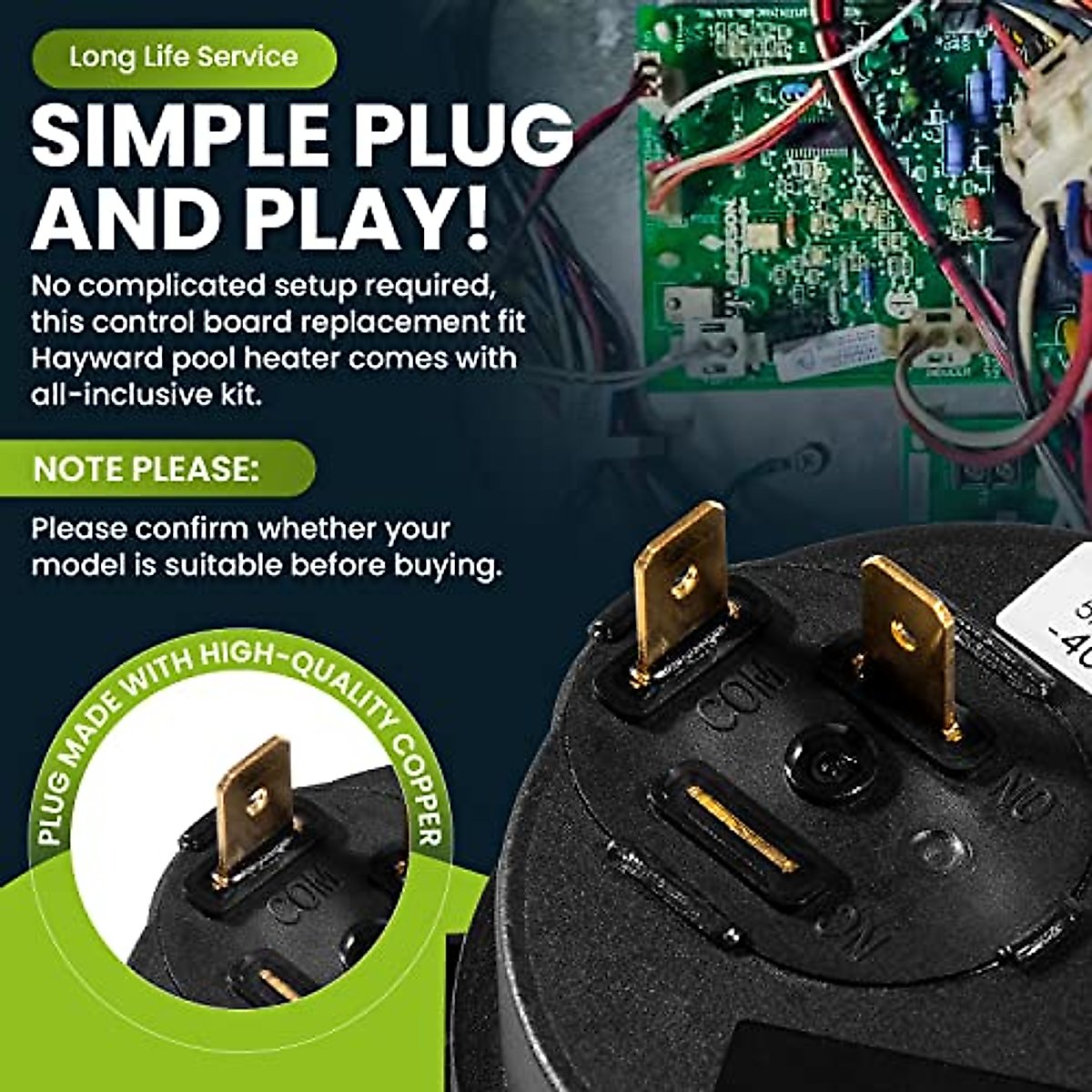 FDXLICB1930 FD Integrated Control Board Replacement Kit for Hayward Universal H-Series Low Nox Pool Heater Models, for H150FDN/FDP, H200FDN/FDP H250FDN/FDP, H300FDN/FDP, H350FDN/FDP, H400FDN/FDP