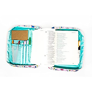 Women and Girls Large Medium Size Bible Cover - Bible Carrying Case - Bible Bag - Gift for Baptism Beauty from The Dust Mosaic Colorful Bible Cover