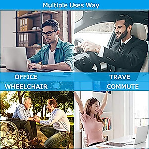 Gel Seat Cushion, Double Thick Big Gel Seat Cushion, Honeycomb Design Gel Seat Cushion for Pressure Relief Back Pain, Gel Cushion for Home Office Chair Cars Wheelchair(with Non-slip Seat Cover)