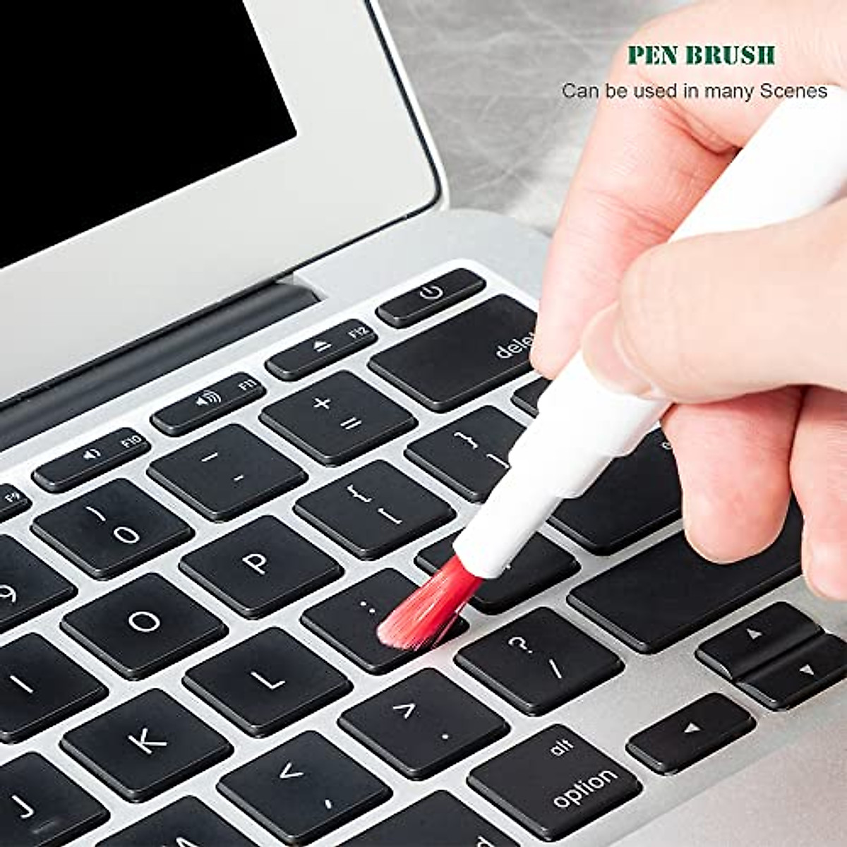 Cleaner Kit for Airpods Cleaning kit for Airpod Phone Cleaner Pen with Brush for Bluetooth Earbuds Keyboard Cellphones Wireless Earphones Laptop Camera 08E