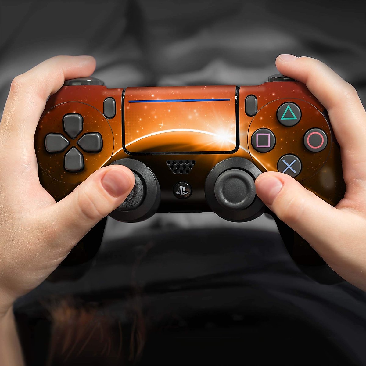 Controller Gear Authentic and Officially Licensed PS4 Controller Skin "Planet Eclipse" (PlayStation 4 Controller Sold Separately) - PlayStation 4