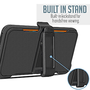 Customerifrst Shockproof Phone Case Compatible OnePlus Nord N30 5G with Belt Clip Holster Phone Case, Heavy Duty Rugged Full-Body Cover with Kickstand Built in Screen Protector (Camo)