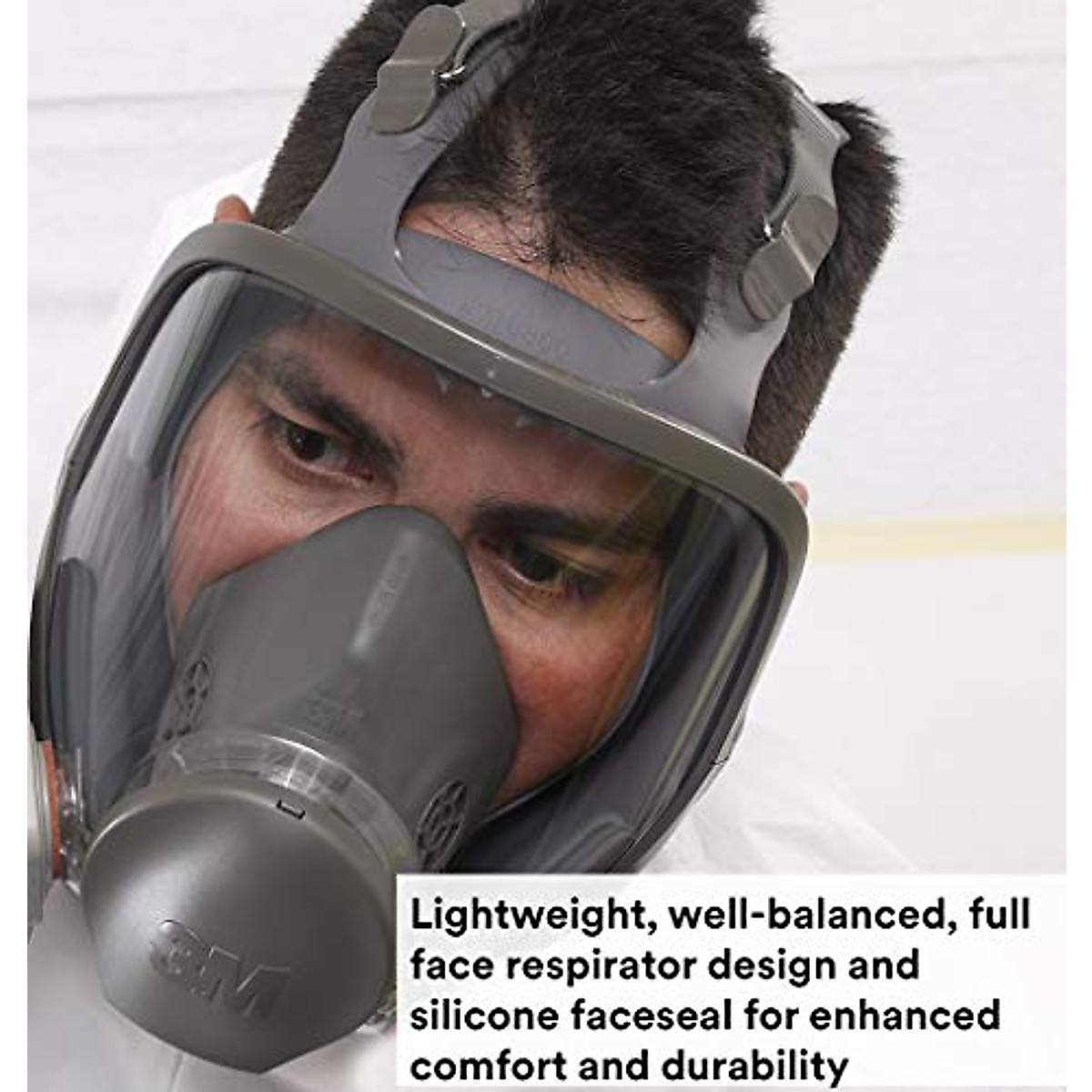 3M Respirator Kit, Full Face 6900, Reusable, Large, Plus 4 Particulate Filters 2097, P100 for Mold Remediation, Dust, Lead, Asbestos, 69097