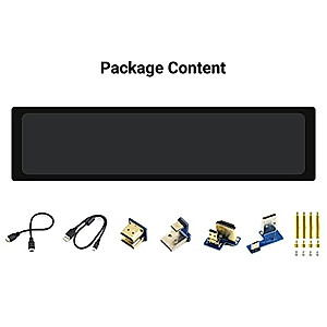 Waveshare 11.9inch Capacitive Touch Screen LCD Compatible with Raspberry Pi 5/4B/3B+/3A+/2B/B+/A+/Zero/Zero W/WH/Zero 2W CM3+/4 320×1480 Resolution HDMI IPS Supports Jetson Nano/Windows