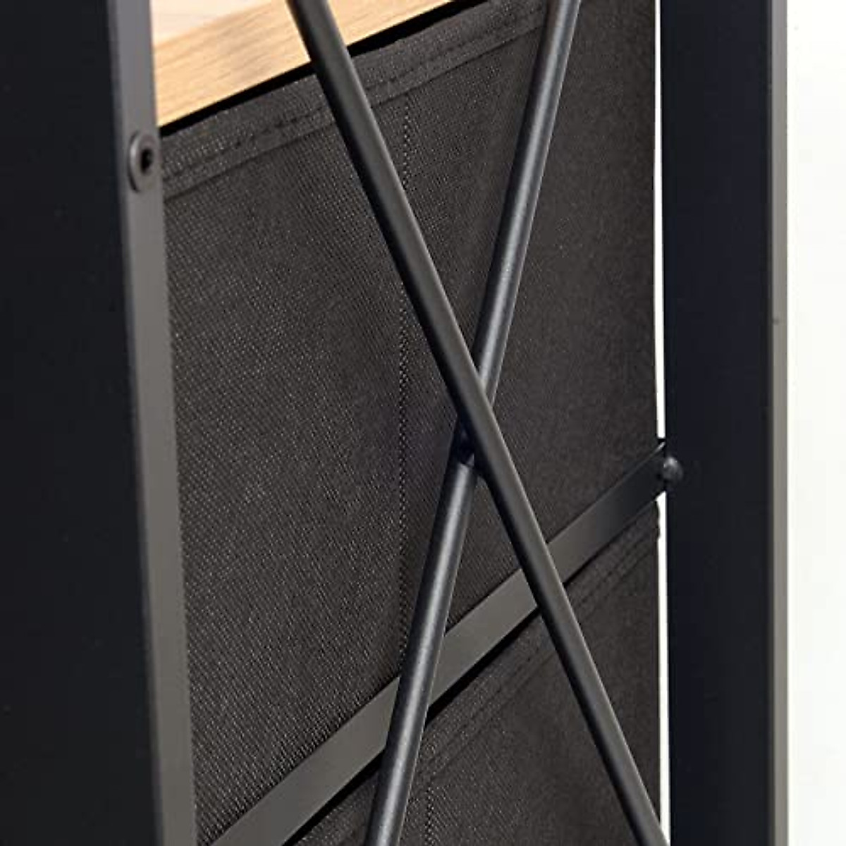 GAJUST Sophisticated Bedside Table with Adjustable Legs and Gold Drawer Handle