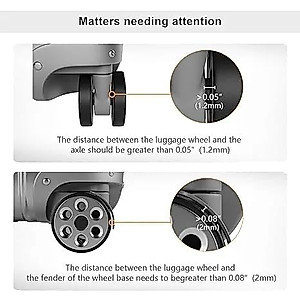 Loopyaura 12PCS Suitcase Wheel Covers, Luggage Wheel Covers Reduce Noise, Silicone Suitcase Wheel Cover, Luggage Compartment Wheel Protection Cover (Purple)