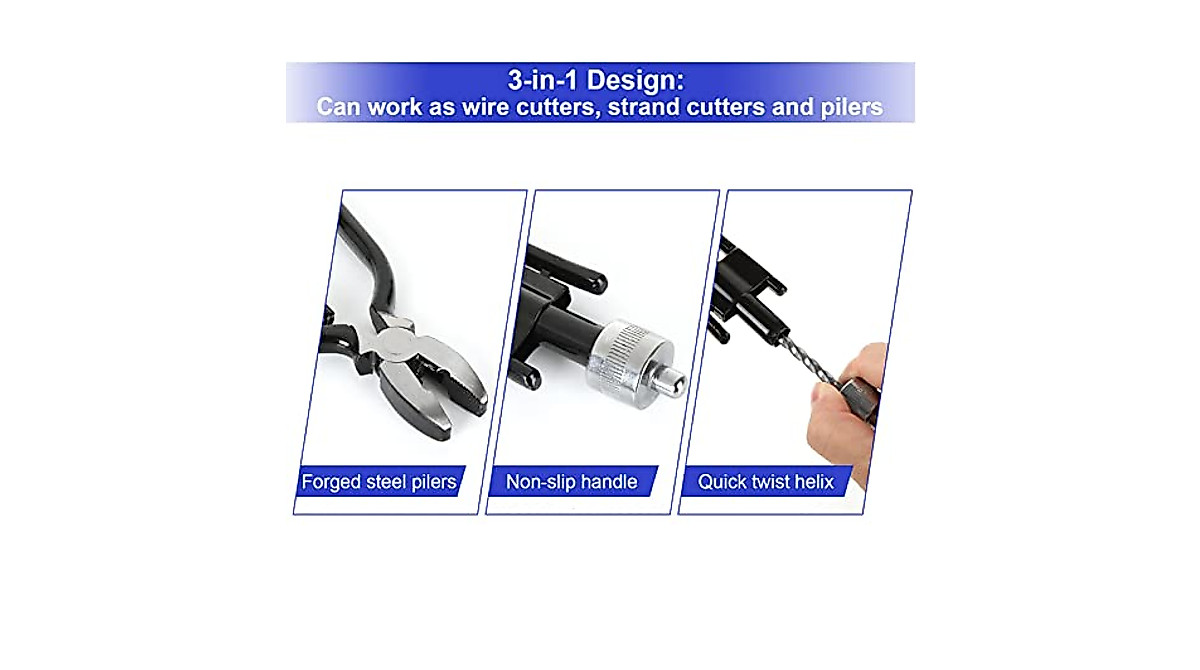Acrux7 Safety Wire Twisting Pliers Set - 9 & 6 Inch