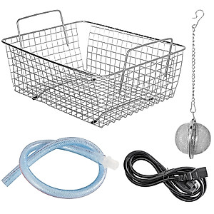 Ultrasonic Cleaner with Heater Timer Control, Lab Water Drain - Ideal for Solution Cleaning