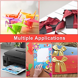 100 Sheets Shimmer Cardstock Orange, 8.5 x 11-inch Metallic cardstock, 79lb-210gsm glitter cardstock Printer paper, Perfect for Certificates, Invitations, Wrapping, Weddings Card, Craft Card