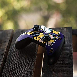Skinit Decal Gaming Skin compatible with Xbox One Elite Controller - Officially Licensed NFL Minnesota Vikings Retro Logo Design