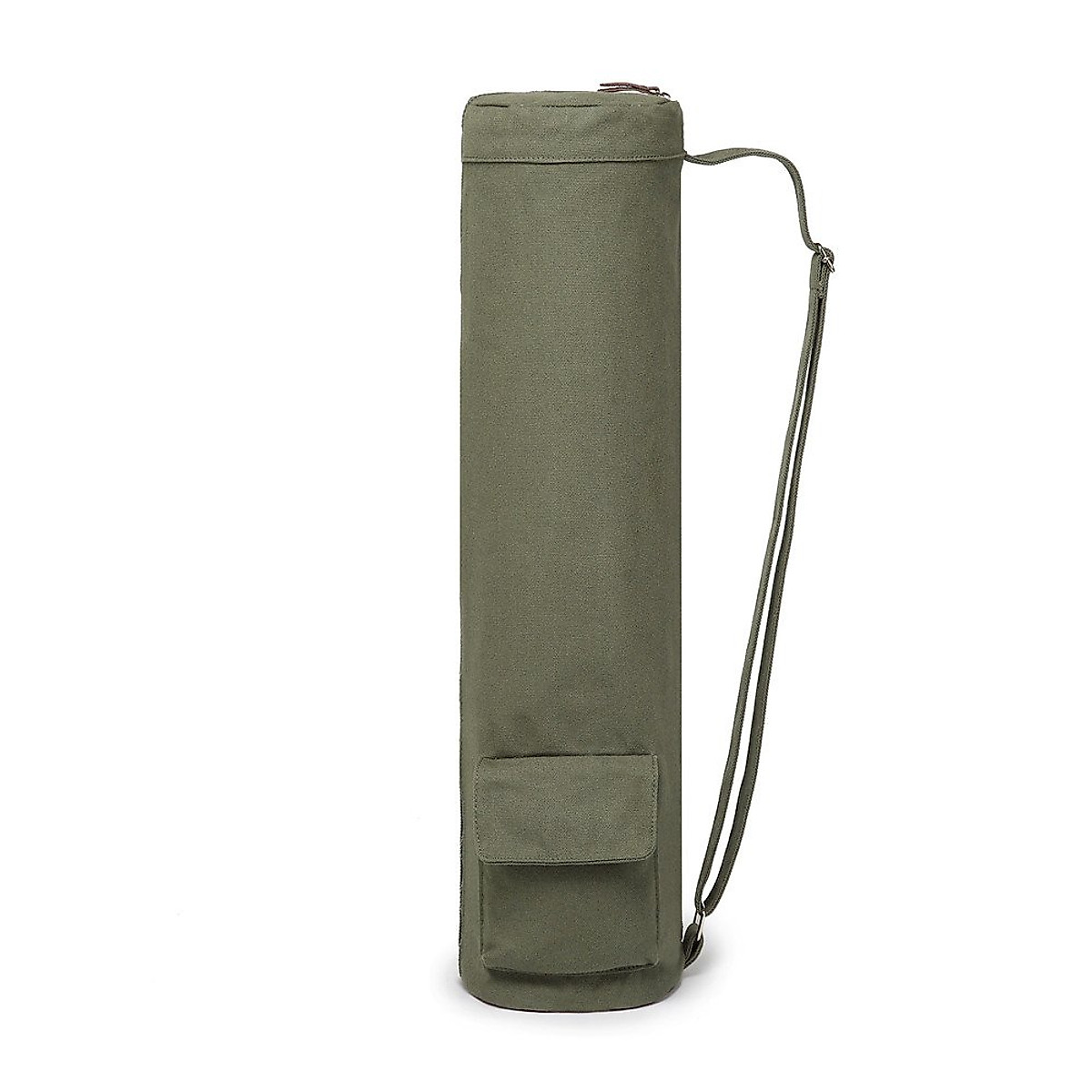 FREMOUS Yoga Mat Bag Carrier Men Women- Double Storage Pocket,Adjustable Shoulder Strap and Handle,Fits Most Mats(Army green)