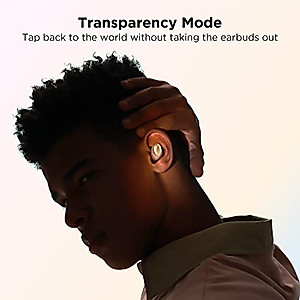 1MORE ColorBuds2 Active Noise Cancelling Wireless Earbuds, Bluetooth 5.2 Headphones, Sound ID, Dual Mode Noise Cancelling, CVC 8.0 for Clear Calls, Fast & Wireless Charging, IPX5, Gold