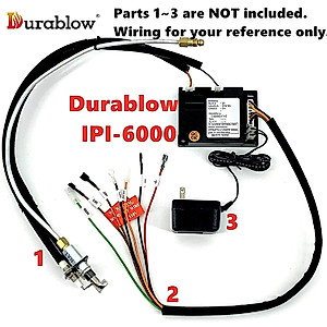 Durablow Fireplace Electronic IPI Pilot Ignition Control Module Replacement for Dexen 593-592, GM-6KA, Hearth Home Technologies HHT 350-M Bundle with A/C Wall Adaptor