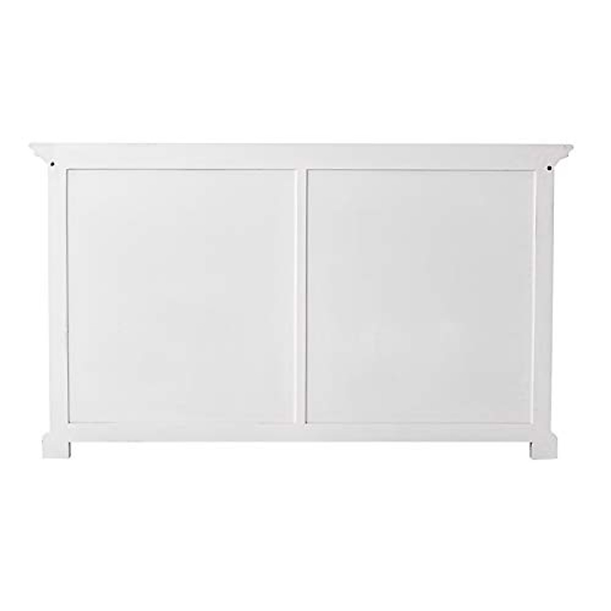 BOWERY HILL Mahogany Wood Buffet with 2 Drawers in Classic White