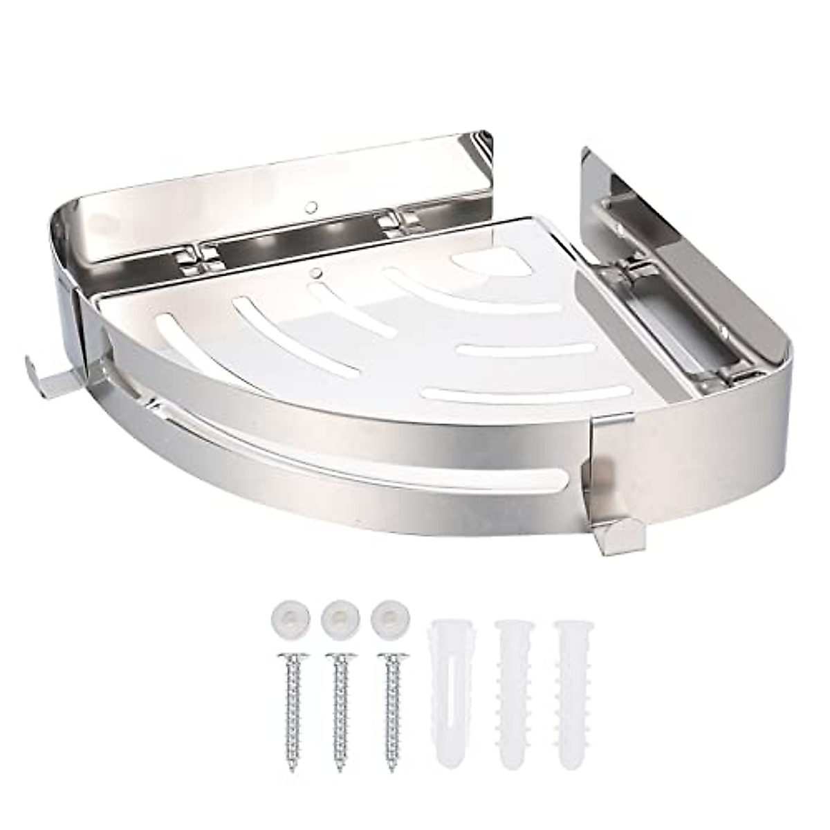 Cabilock Bathtub Shelf Corner Shower Caddy shower wall caddy floating shower shelf hanging shelf bathroom Stainless Steel Wall Bathroom Caddy