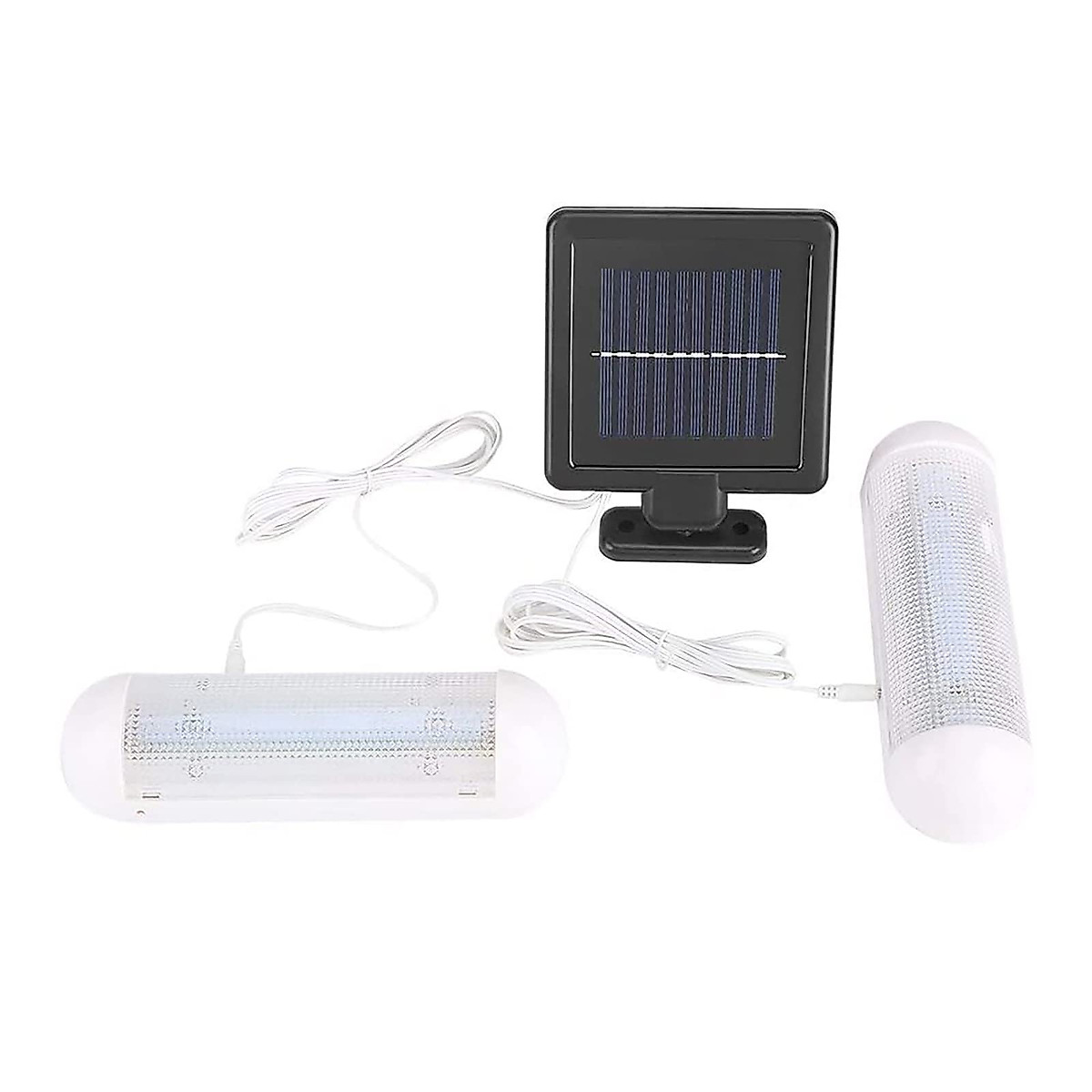 VLUOO Solar Powered Shed Light Rechargeable Split Solar Shed Lights with On Off Switch Indoor Solar Lights for Sheds Inside Solar Powered Lights for Garden, Greenhouse, Corridor