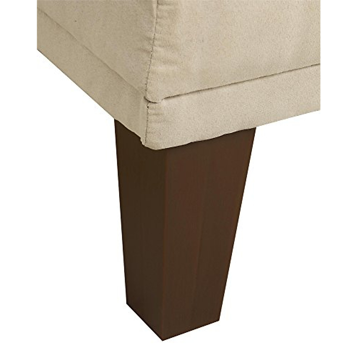 DHP Dillan 69 Inch Futon Sofa Bed, Modern Armless Upholstered Couch Sleeper with Tufted Back and Seat, Full, Tan