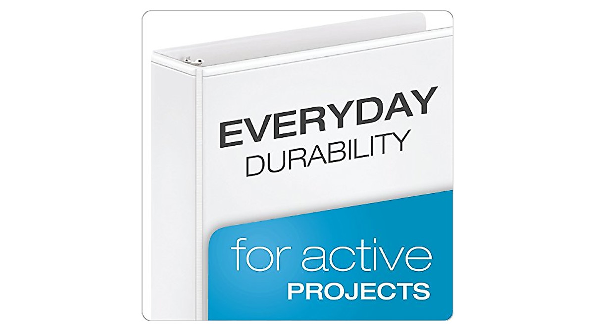 Cardinal Economy 1 Inch White Binders 4 Pack | Holds 225 Sheets