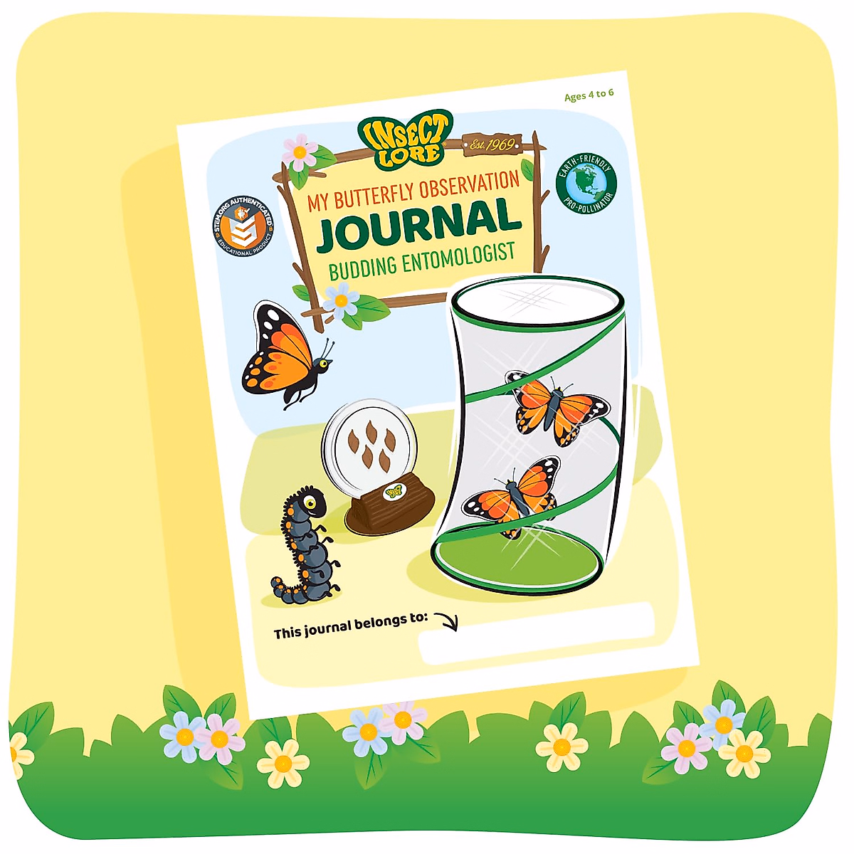 Insect Lore - Butterfly Growing Kit - With Voucher to Redeem Caterpillars Later