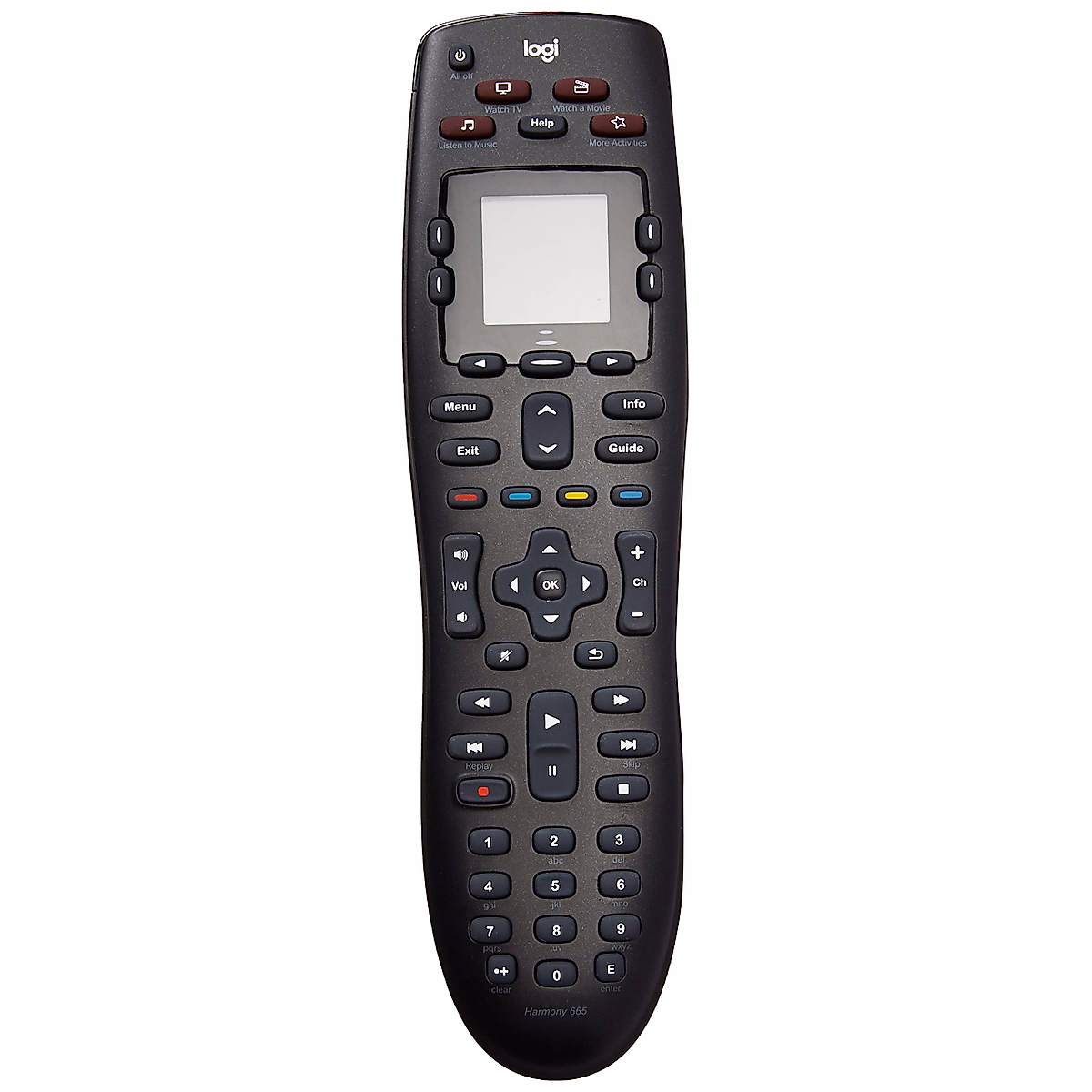 Logitech - Harmony 665 10-Device Universal Remote - Black (Renewed)