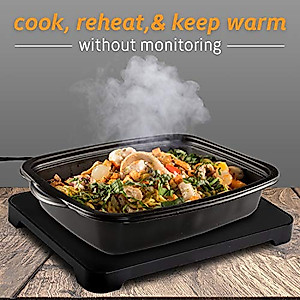 HotLogic Mini Portable Electric Lunch Box Food Heater - Innovative Food Warmer and Heated Lunch Box for Adults Car/Home - Easily Cook, Reheat, and Keep Your Food Warm - PURPLE - 120V