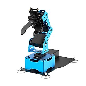 HIWONDER Raspberry Pi 5 AI Vision Robotic Arm 5 DOF Mini Programmable Desktop Robot Kit DIY Robot (Without RPi Board)
