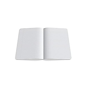 Staples 2072496 Notebook 9.75-Inch X 7.5-Inch Wide Ruled 100 Sh. Black 48/Ct