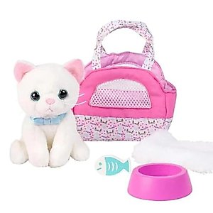 Adora Amazon Exclusive Amazing Pets - Soft and Cuddly Plush Pet for Amazing Girls Collection, Doll Accessory Set, Birthday Gift For Ages 6+ - Luna the White Kitty