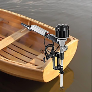 48V 1000W Electric Outboard Motor Brushless Trolling Motor Fishing Boat Engine Aluminum Alloy Trolling Motor Boat Engine 4800rpm Multi-gear Cruise For Fishery Aquaculture Outdoor Exploration