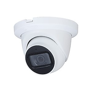 Dahua HAC-HDW1200EM-A 2 Megapixel HD-CVI Matrix IR Eyeball Dome Security Camera with Audio, 3.6mm Lens 164FT Night Vision Outdoor IP66 4-IN-1 UTC Switchable (AHD, TVI, CVI, CVBS) White 2MP