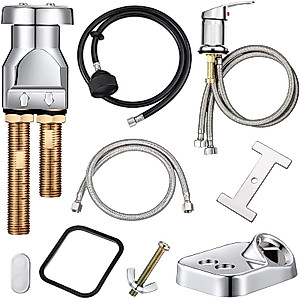 Shampoo Bowl Vacuum Breaker Kit Shampoo Bowl Faucet Salon Sink Parts Shampoo Sink Parts for Replacement (8 Pcs)