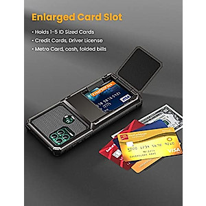 TITACUTE for Moto G Stylus 5G 2021 Case Wallet 5 Credit Card Holder Flip Cover ID Slot Back Pocket Dual Layer Anti-Scratch Hard Shell Tough Protective Bumper for Moto G Stylus 5G 2021 Gunmetal Bronze