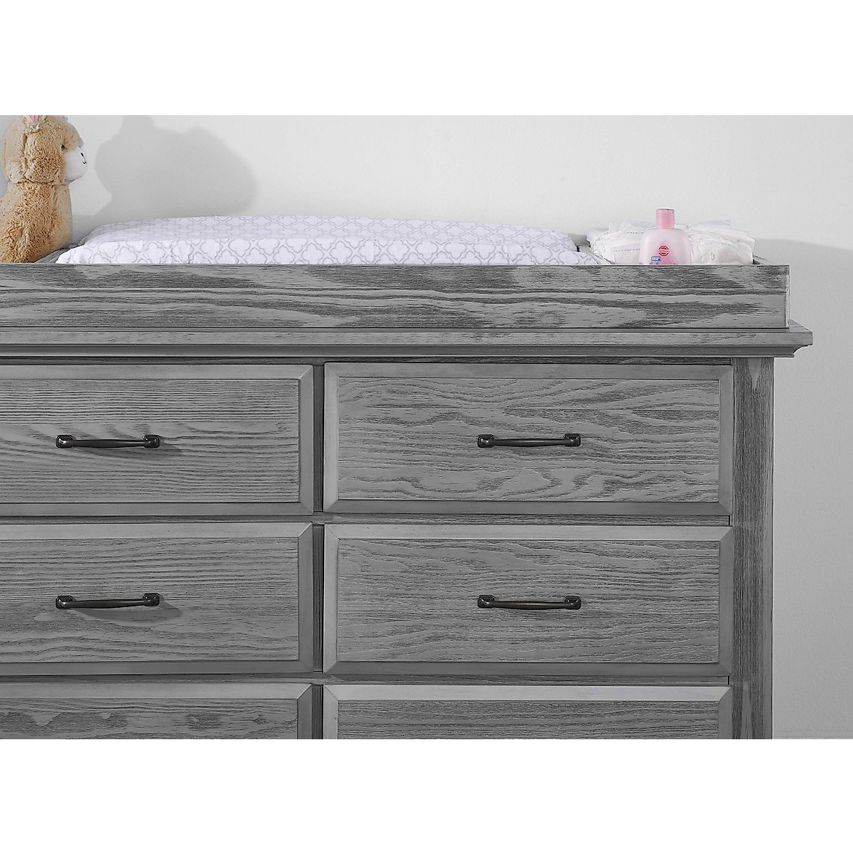 Oxford Baby Universal Changing Topper for Kenilworth/Willowbrook 6 Dr Dresser, Graphite Gray