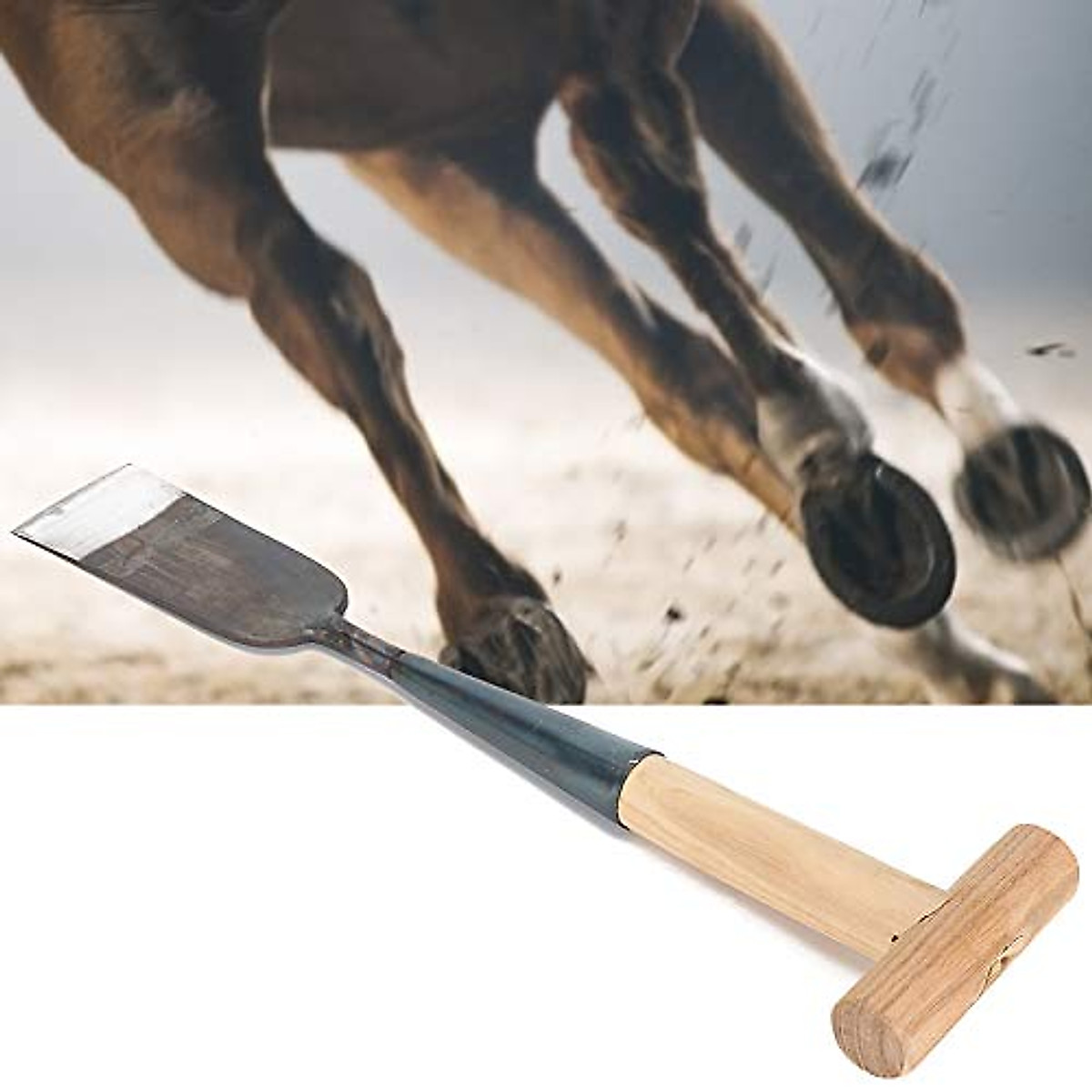 Steel Hoof Tool Shovel, Horseshoe Shovel Firm Manganese Steel Durable Horseshoe Clipping Trimming Livestock for Horseshoe， Farriers, Veterinarians, and Horsemen