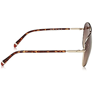 Fossil Women's Fos3074s Aviator Sunglasses, Light Gold, 61mm, 14mm