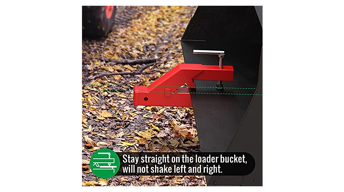 Heavy-Duty RbhAuto Red Tractor Clamp on Trailer Hitch 2-Inch Receiver