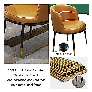 Conference Reception Room Coffee Table with Chair, Modern Table and Chair Combination Office Reception Round Table Coffee Shop Dessert Shop 60cm Leisure Table Hotel Meeting Room ( Color : 2 Chairs Ora