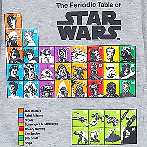 STAR WARS Periodic Table Little Boys Fleece Hoodie 5 Light Heather Gray