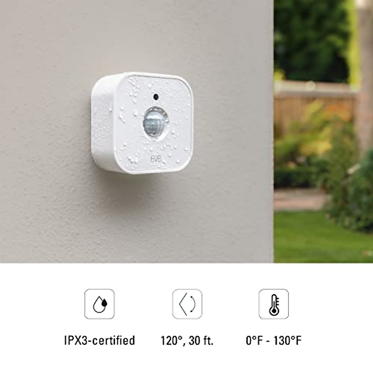 Eve Motion - Smart motion sensor with light sensor, IPX3 water resistance, notifications, automatic activation of lights and devices, no bridge required, Bluetooth, Thread, Apple HomeKit
