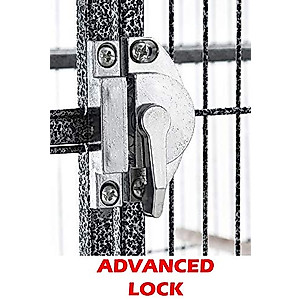 54" Large Deluxe and Sturdy Wrought Iron 4-Tiers Tight 1/2-inch Bar Spacing for Ferret Chinchilla Sugar Glider Mice Rat Cage with Detachable Rolling Stand (BlackVein, 54")