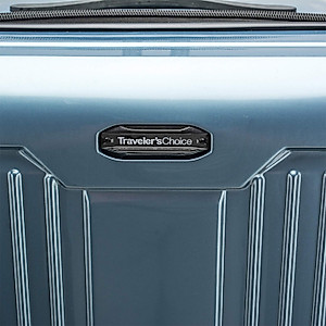 Traveler's Choice Ultimax 30" Hardside Spinner Trunk Luggage,Expandable, Teal