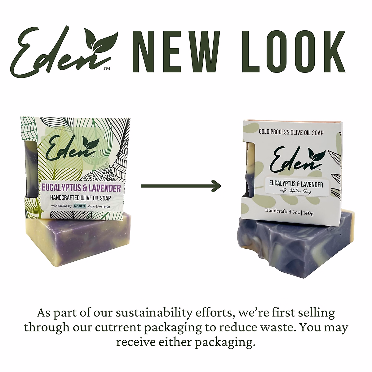 EDEN Daily Essentials - Men’s Soap - Natural Soap Bar - Mint Eucalyptus Hair & Body Soap Bar with Kaolin Clay and Peppermint Essential Oil - Masculine Scent - Made with Pure Essential Oils - Shampoo Bar - Olive Oil Soap - Shea Butter Soap - Handmade Soap