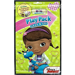 Disney Bundle Doc McStuffins Mini Backpack ~ 5 Pc Bundle With 11 inch Doc McStuffins,Toddlers, Kids With Snowflake Stampers, Coloring Book, And More doc mcstuffins girls school supplies preschool