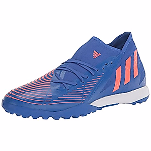 adidas Unisex Predator Edge.3 Turf Soccer Shoe, Hi-Res Blue/Turbo/Hi-Res Blue, 7 US Men