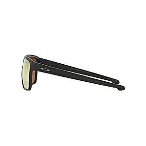 Oakley Men's OO9341 Sliver XL Rectangular Sunglasses, Matte Black/24K Iridium, 57 mm