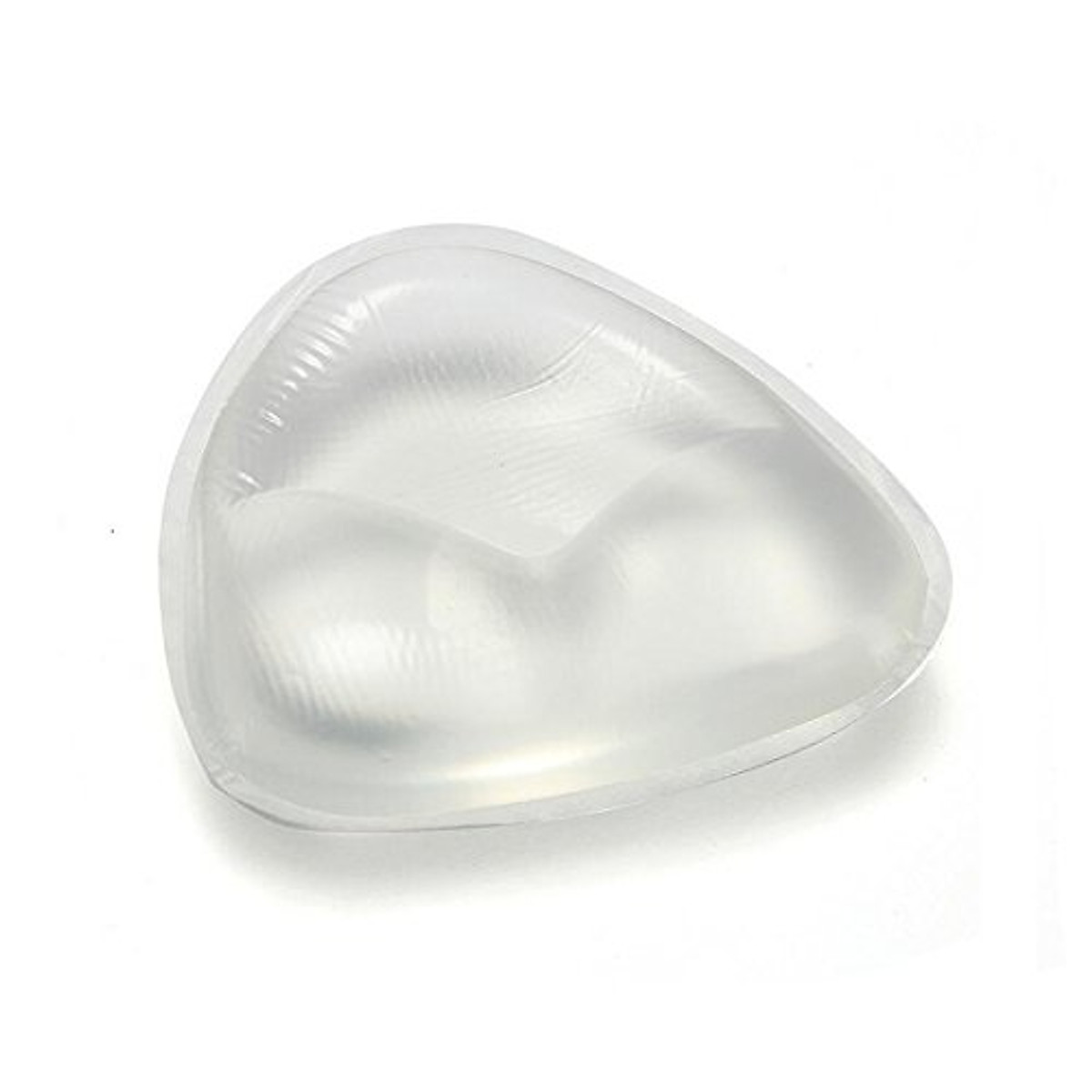 UPSTORE 1Pair Silicone Gel Triangle Shaped Bra Inserts Breast Chest Swimsuit Pads Enhancers Push-up Molding Pad A to D Cup for Bikini (Clear)