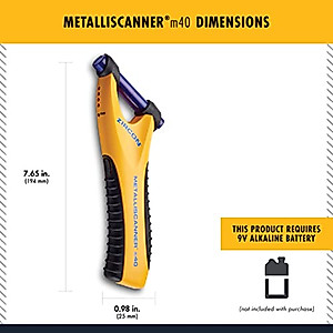 Zircon MetalliScanner m40 Handheld Electronic Metal Detector