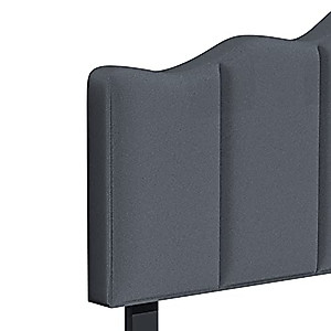 YENING Queen Size Headboard Only Queen Bed Headboards Fabric Cabeceras De Cama, Height Adjustable, Grey