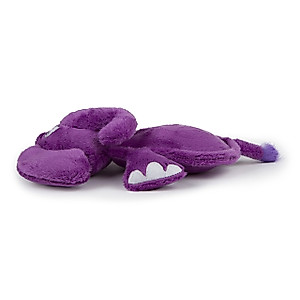 Hear Doggy Flatties with Chew Guard Technology Dog Toy, Elephant, Purple, Large (58547)